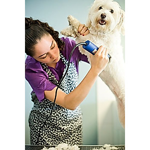 Andis – 23275, Ultra Edge Detachable Blade Clipper - Super 2-Speed Rotary Motor with Minimal Noise, 3400-4400 Strokes per Minute, Includes 14-Inch Heavy-Duty Cord – for Dogs, Coats & Breeds, Blue