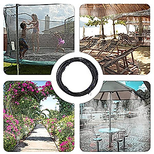 CozyCabin Misting Cooling System, 42FT(13M) Misting Line + 22 Brass Adapter(3/4”), Misters for Outside Patio, for Garden and Greenhouse Mister System