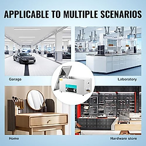 Mophorn 22L Ultrasonic Cleaner 304 Stainless Steel Professional Knob Control Ultrasonic Cleaners with HeaterTimer for Jewelry Watch Glasses Circuit Board Dentures Small Parts Dental Instrument