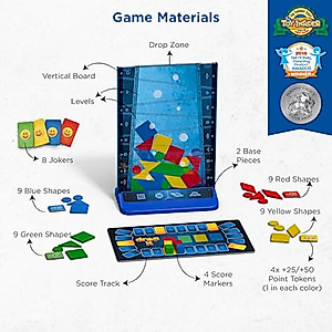 Thames & Kosmos Drop It | Super Fun Family Strategy Game | Parents' Choice Silver Award Winner, Multi-Color Small
