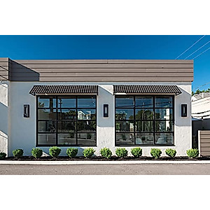 Hinkley Atlantis Collection Two Light 6.5W GU10 LED Outdoor Large Wall Mount Lantern, Bronze