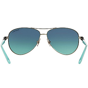 Tiffany TF3049B - 6001-9S Silver TF3049B Pilot Sunglasses Size 58mm