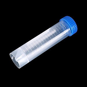 50-Pack Centrifuge Tubes 50ML, with Leak-Proof Screw Caps Conical Bottom, Plastic Container with Graduated and Write Marks, Test Tube for Cold Storage