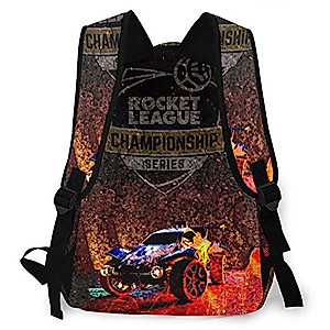 Rocket Sport League Backpack Man Woman Stylish Knapsack Travel Multipurpose Daypacks Boys Girls Shoulders Bag One Size