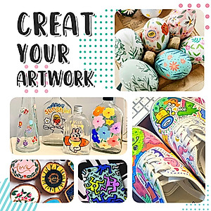 BIGTHUMB 72 Colors Acrylic Paint Pens Markers, Extra Fine Tip Acrylic Paint Markers for Rock Painting, Ceramic, Wood, Plastic, Canvas, Glass, Card Making, DIY Crafts & Art Supplies