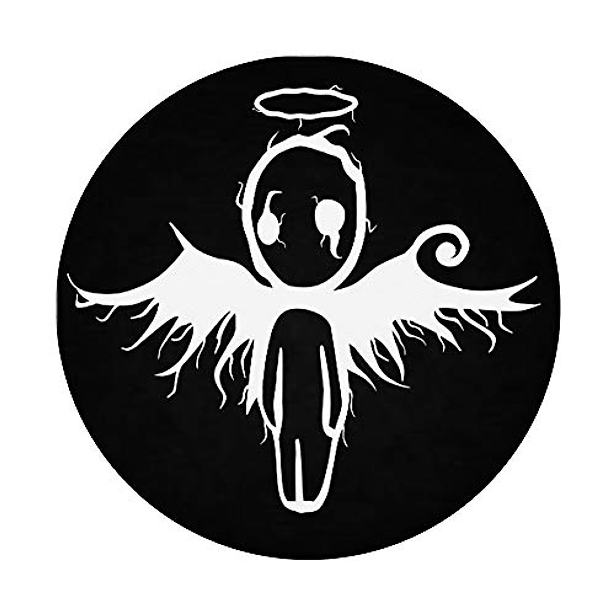 Emo Pop socket Goth Gift For Punk Sad Death PopSockets PopGrip: Swappable Grip for Phones & Tablets