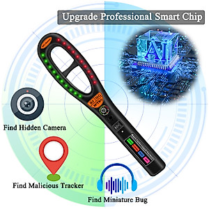 KAXYUYA Hidden Camera Detectors, Bug Listening Devices Scanner Professional Multi-Function Safeguard Your Travel, Protect Your Privacy in All aspects for Hotels, Travels, Cars, Offices