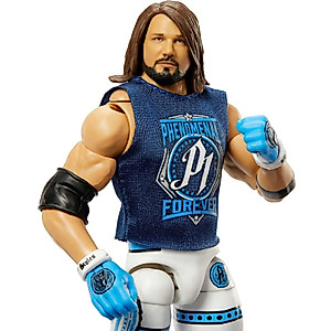 Mattel WWE AJ Styles Ultimate Edition Action Figure with Interchangeable Accessories, Articulation & Life-Like Detail, 6-inch