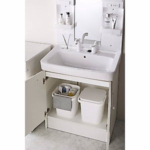 YAMAZAKI home Tower Storage Bin White