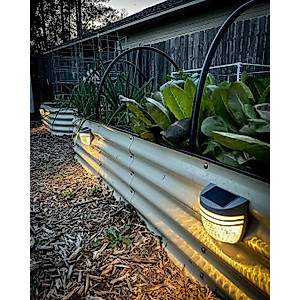 Vego garden Solar Garden Lights with Auto Sensors Magnetize Securely to Beds, IPX4 Waterproof Outdoor LED Light for Patio & Yard 8 Pack