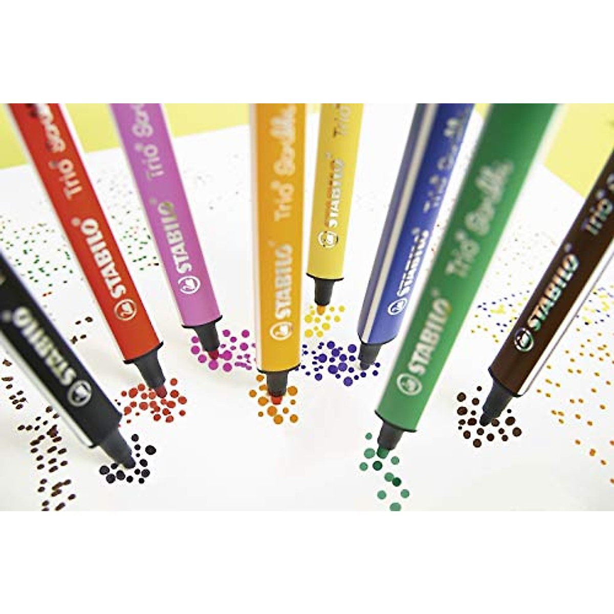 STABILO Trio Scribbi Triangular Felt Tip Pen - Assorted Colours (Pack of 14)