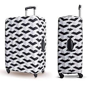 Luggage Cover Suitcase Protector Fits 19-33 Inch TSA Approved Travel Suitcase Cover Washable Dustproof Anti-Scratch (M (22-26 inch), Pattern)