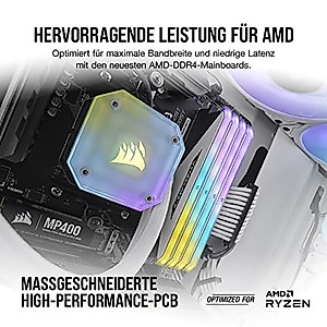 CORSAIR Vengeance RGB RT 32GB (4x8GB) DDR4 3600 (PC4-28800) C18 1.35V Desktop Memory