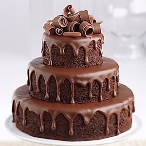 Deep Cake Pan Set Aluminum Alloy Round Baking Pans,One-piece Molding & Deep Side, Oven & Dishwasher Safe (12inch)