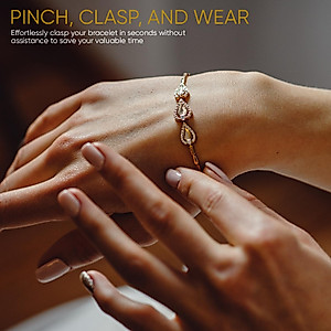 Bracelet Helper Tool - Fastener Helper Tool for Bracelet, Necklace, Jewelry, Watch - Clasp Helper - Portable, Easy-to-Use, Made of Metal