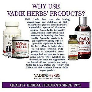 Vadik Herbs Triphala (Trifala) Powder Organic 100 Veg Capsules Immune System Support Supplements