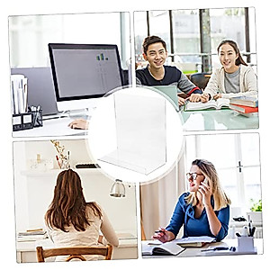 ULTECHNOVO 3pcs Transparent Tablet Holder Book Display Stand Music Folder Shelves for Books File Folder Organizer Office Bookends Desktop Bookend Material Student Acrylic Shelf Book Stoppers