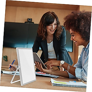 Ciieeo Magnetic Easel Tabletop whiteboard Dry Erase whiteboard Stand Painting Easel Mini Easel Stand Chalkboard Easel Planner Reminder Board Desktop White Board Blackboard