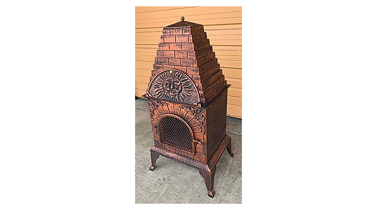 Deeco DM-0039-IA-C Aztec Allure Cast Iron Oven