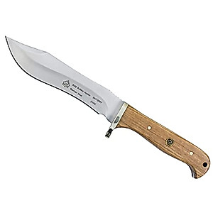 Puma SGB Buffalo Hunter Olive Wood Hunting Knife with Leather Sheath