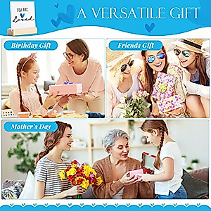 Cunhill Inspirational Quotes Desk Decor Positive Plaque With Wooden Stand Motivational Sign Graduation Gifts for Colleague Coworker Nurse Teacher Granddaughter (You Are Loved)