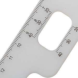 Mxfans Plastic Pupil Distance Meter Optical PD Ruler Eye Ophthalmic Tool Pack of 5