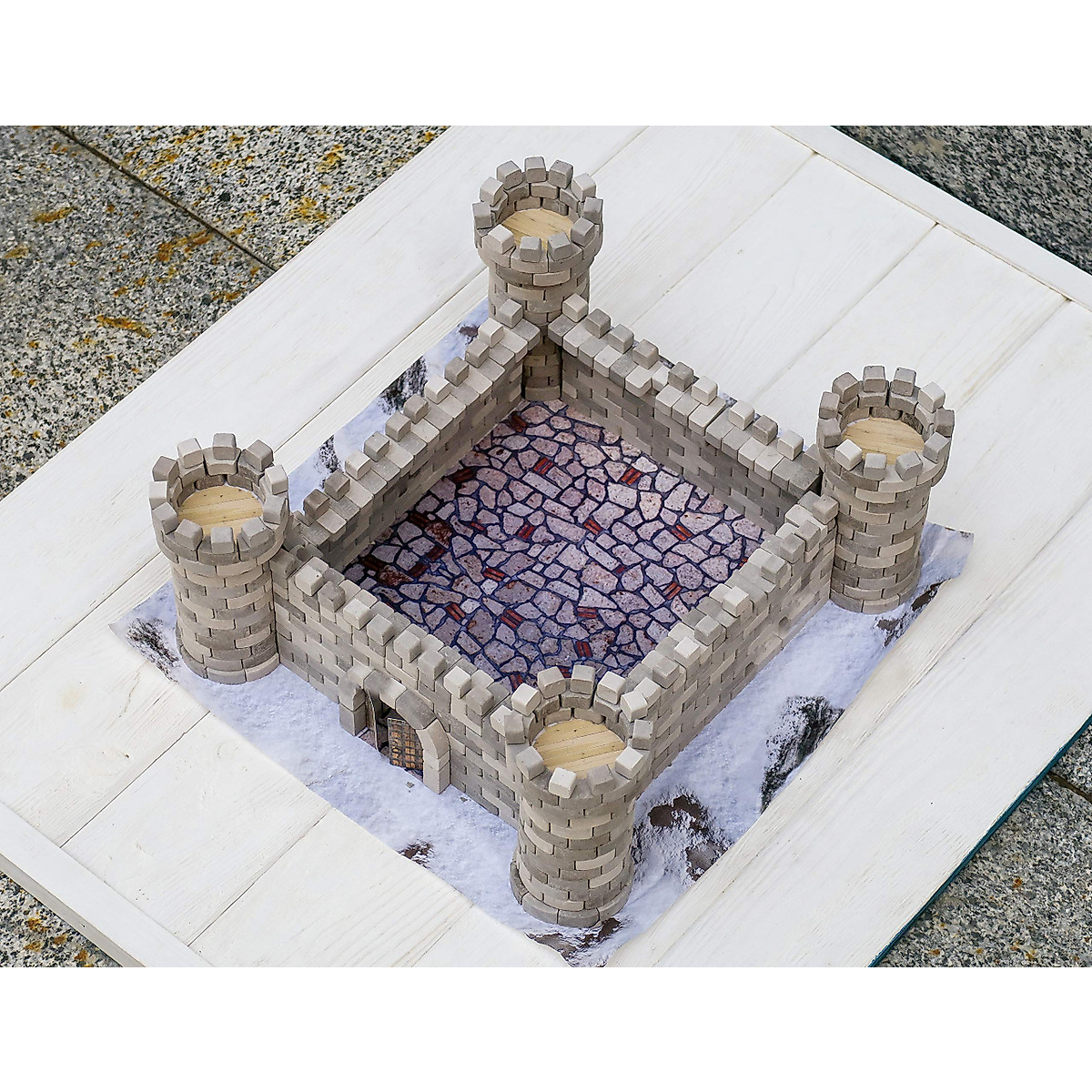 Wise Elk Toy Eagle Nest Castle Educational Gift Construction Set, Real Plaster Bricks, Gypsum Reusable Building Kit, 870 Piece