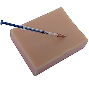 2 Pack Silicone Sponge Human Skin Injection Pad Training Model, Medical Students Training, Nurse Student Practice