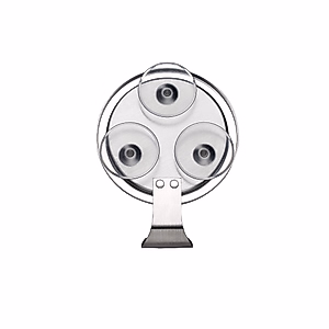 Ettori Shower Mirror Fogless for Shaving with Razor Holder, Powerful Lock Suction Fogless Mirror for Shower