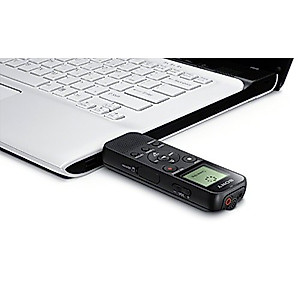 Sony ICD-PX370 Mono Digital Voice Recorder with Built-In USB Voice Recorder,black
