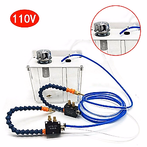 YS-BPV-3000 Cutting Cooling Spray Pump, GDAE10 Mist Sprayer Coolant Lubrication Spray System with Solenoid Valve + Filter for Metal Cutting Engraving Machine for Air Pipe CNC Lathe Milling Dril
