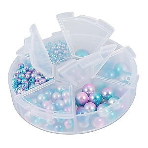 2 Boxes Imitation Pearl Jewelry Beads Nail Pearl Pearls Beads for Jewelry Making Scatter Nail Art Pearls Gemstone Beads Manicure Kit Beads for DIY Jewelry Jewelry Beads Plastic