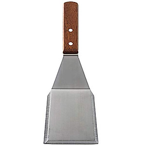 Homi Styles Metal Spatula with Beveled Edges | Stainless Steel cooking Spoon | Heavy Duty Turner for Skillets, Griddles & Grills | Great for Pancake Flipper, Fish, Eggs, Burgers, Omelet & More