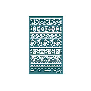 Silk Screen Stencils for Polymer Clay, Reusable Silkscreen Print Leaf Flower Polymer Clay Silkscreen Tool for Printing on Clay & Other Jewelry Clay Earrings Decoration