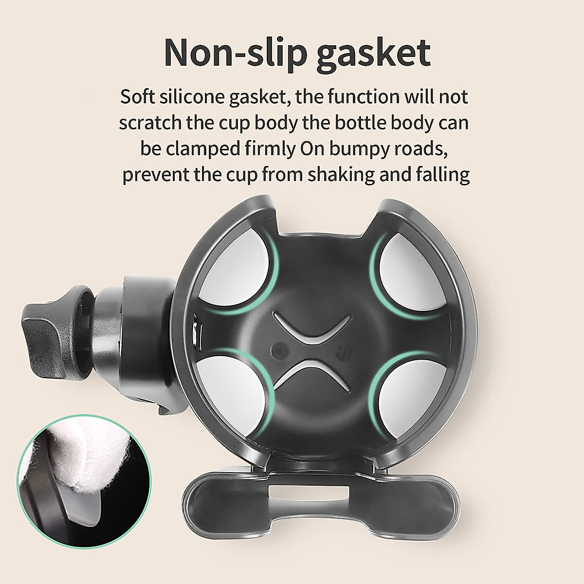 YEEJA 2in1 Stroller Accessories Bottle Holder with Phone Holder.Multiple uses Such as Phone Holder for Bike，Bike Cup Holder，Wheelchair Accessories.