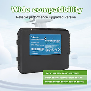 TC77 for Zebra Scanner Battery - for Zebra TC70 Battery - BT-000318 TC77 TC70 TC72 TC75 TC55 Barcode Scanner Battery - TC70X TC75X TC700H TC700K TC720L TC75AH TC75BH TC75EK TC75FK TC75GK Batteries