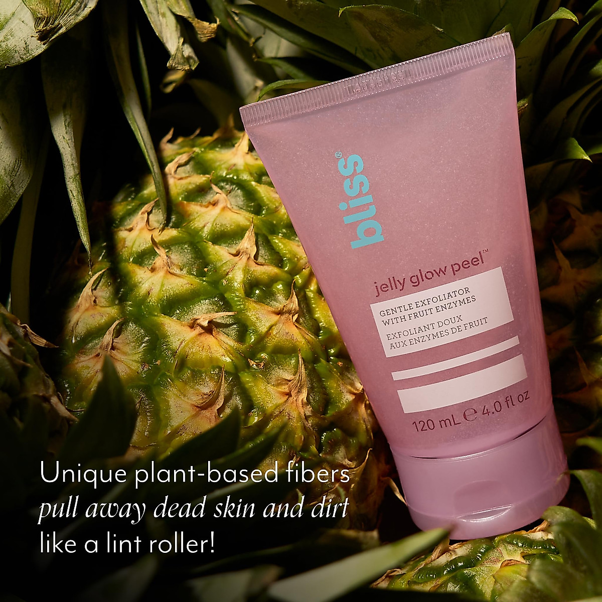 Bliss Jelly Glow Peel™ Gentle Non-Abrasive Cleanser and Exfoliator With Fruit Enzymes - 4 Oz - Nourishes and Hydrates Skin - Clean - Vegan & Cruelty Free