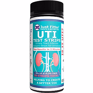 UTI Urine Test Strips. Urinary Tract Infection Strip. Simple, Fast and Accurate Results. Urinalysis Home Testing Stick Kit for Nitrite and Leukocytes.