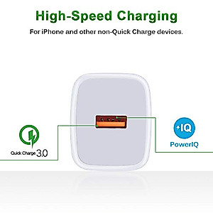 Quick Charge 3.0 USB Charger,GiGreen 2-Pack Fast Charging Wall Plug Adaptive Power Block Compatible iPhone 14 Pro Max 13 12 11 X,Samsung Galaxy S23 Ultra A14 5G A13 S21FE A53 A23 A03s S22,Pixel 7Pro 6