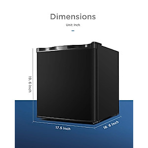 ADT 1.1 Cu.ft Upright Freezer with Compact Reversible Single Door,Removable Shelves Free Standing Mini Freezer with Adjustable Thermostat for Home/Kitchen/Office