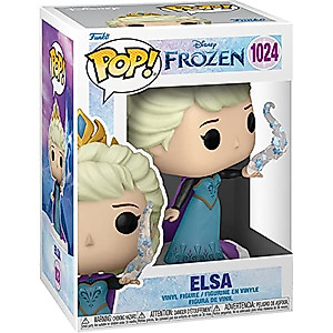 POP Disney: Ultimate Princess - Elsa Funko Vinyl Figure (Bundled with Compatible Box Protector Case), Multicolor, 3.75 inches