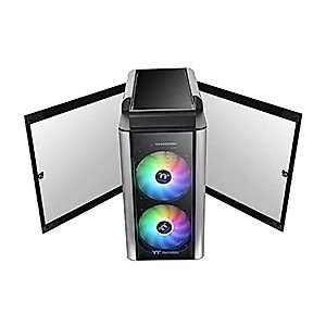 Thermaltake Level 20 GT Motherboard Sync ARGB E-ATX Full Tower Gaming Computer Case with 2 200mm ARGB 5V Motherboard Sync RGB Fans + 140mm Black Rear Fan Pre-Installed CA-1K9-00F1WN-02