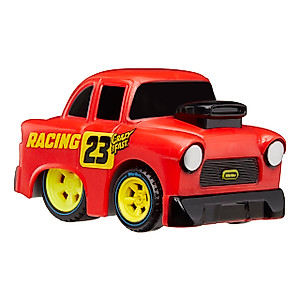 Little Tikes Crazy Fast Cars 2-Pack Race Chasers, Race Car Themed Pullback Toy Vehicles Goes up to 50 ft