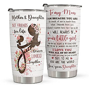Macorner Gifts Set For Mom & Dad - Stainless Steel Tumbler 20oz For Parents From Daughter - Fathers Day Gift For Dad Mothers Day Gifts For Mom From Daughter - Christmas Gifts For Parents From Daughter