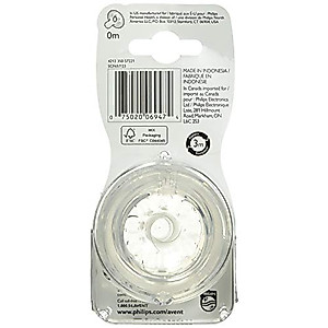 Philips Avent Natural Baby Bottle Nipple, First Flow Nipple, 2 Pack, Clear