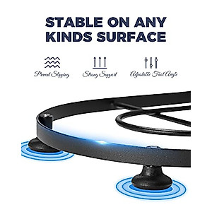 BRONYPRO Adjustable Pot and Pan Organizer for Small Cabinet , Rustproof Storage Organizer Rack for Cast-iron Pots Pans with 2 Slots, for Skillets, Frying Pan, Pot Lids, Kitchen Must Have (Black，2 Pieces)