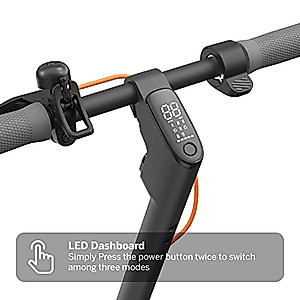 Segway Ninebot D28U Electric Kick Scooter -300W Motor, 17.4 Miles Range & 15.5 MPH, 10" Pneumatic Tire, Drum Brake, UL-2272 Certified