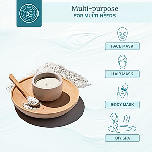 Bare Essentials Living - White Kaolin Clay Powder (12oz) 100% Natural White Powdered Clay for Seed Bombs, White Clay Mask, DIY Spa, Soap, Bath Bomb, Deodorant, Can be Used as Kaolin Clay for Gardening