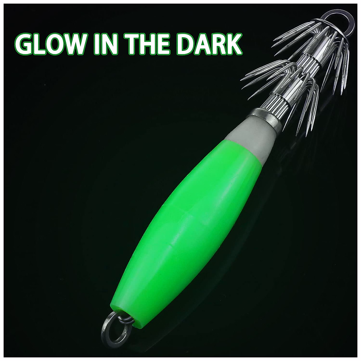 Haidong 2pcs Luminous Squid Clip Fluorescent Cuttlefish Clip The Octopus attracts Hard Bait Tackle
