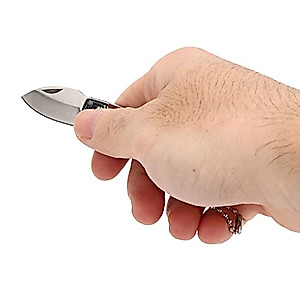 Naroote Folding Pocket Knife, Corrosionresistant Stainless Steel Blade, Durable Pocket Knife, Small Sharpness for Outdoor Use (Red Yellow Green)